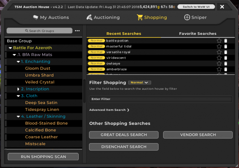 The Lazy Goldmakers TSM4 guide: Part 1 Introduction - The Lazy Goldmaker