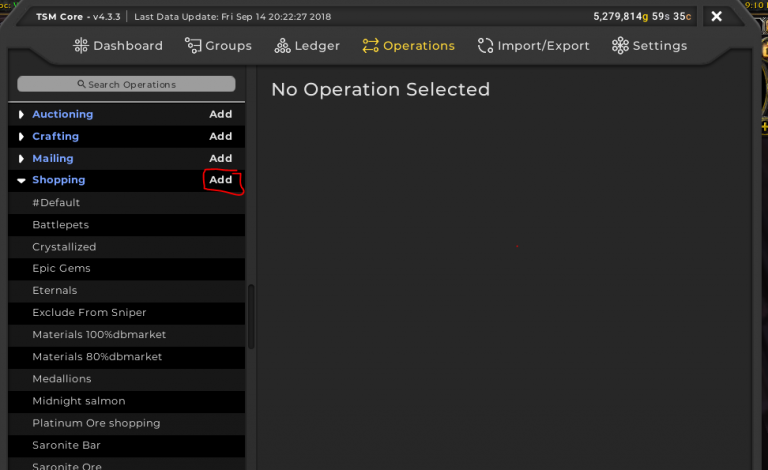 TSM4 Guide part 3: Operations 101 - The Lazy Goldmaker