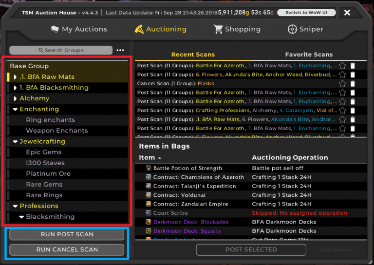 TSM4 Guide part 5: Using auctioning to post your items - The Lazy Goldmaker