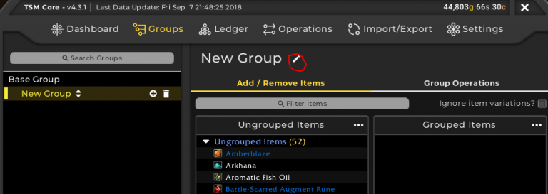 TSM4 Guide Part 2: Groups - The Lazy Goldmaker