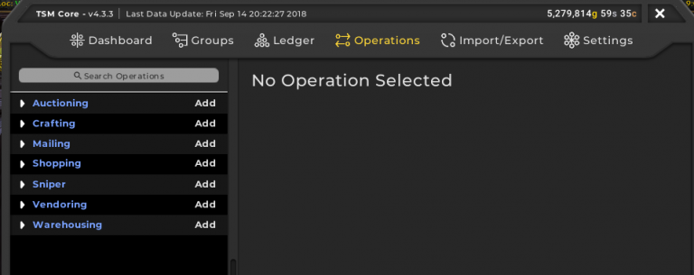 TSM4 Guide part 3: Operations 101 - The Lazy Goldmaker
