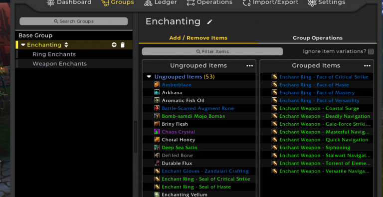 TSM4 Guide Part 2: Groups - The Lazy Goldmaker