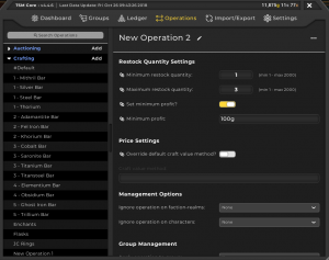TSM4 Guide Part 9: Crafting and crafting operations - The Lazy Goldmaker