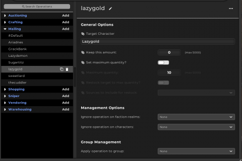 TSM4 Guide Part 8: Saving tons of time with mailing operations - The Lazy Goldmaker
