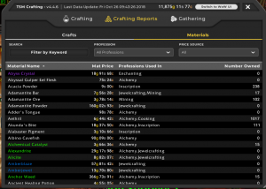 TSM4 Guide Part 9: Crafting and crafting operations - The Lazy Goldmaker