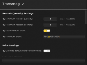 TSM4 Guide Part 9: Crafting and crafting operations - The Lazy Goldmaker