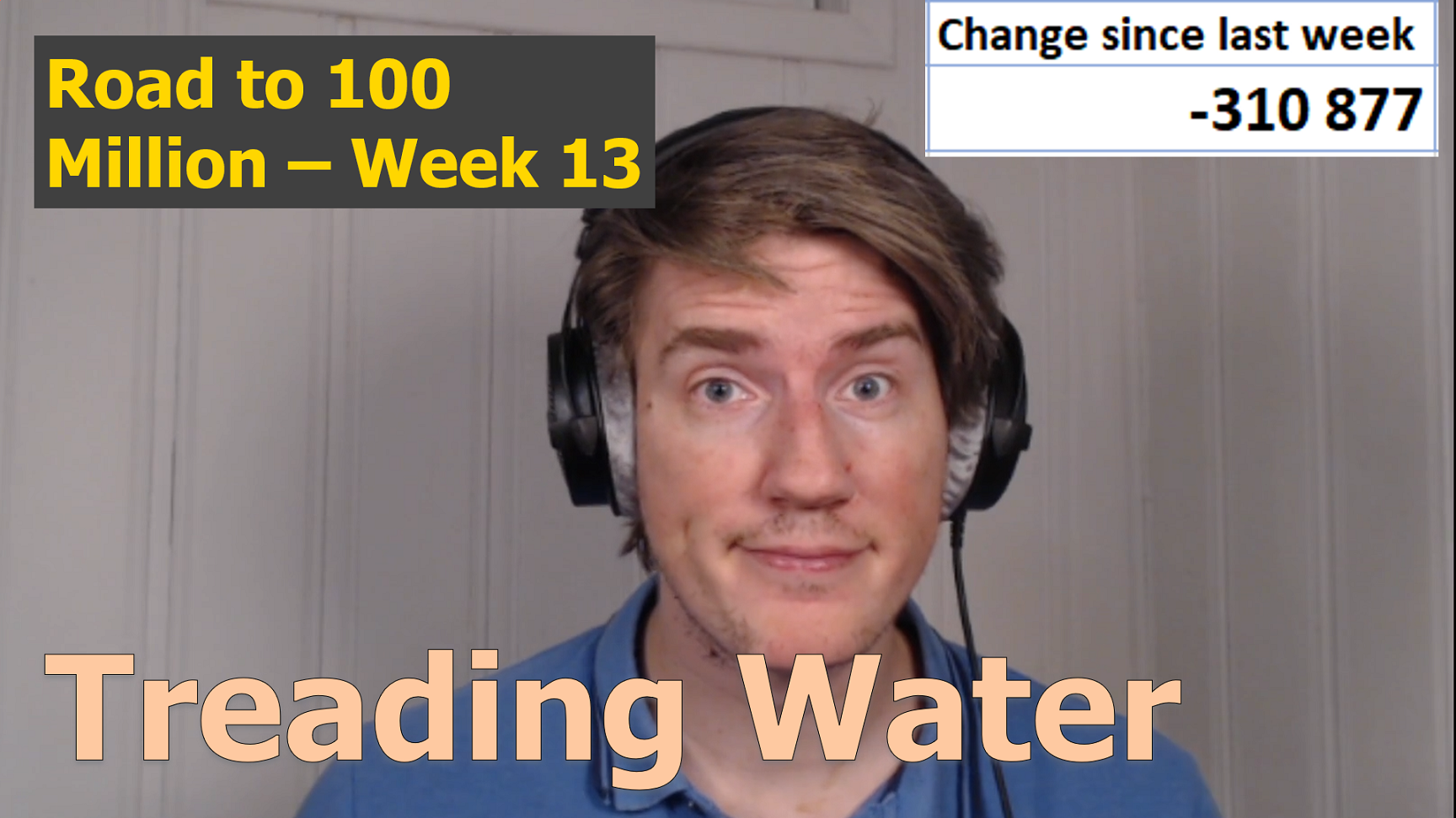 Treading water - Road to 100 Million - Week 13 - The Lazy Goldmaker