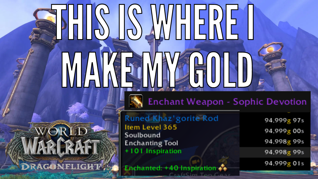 The inspiration build for enchanting is incredible for gold 10 million+ ...