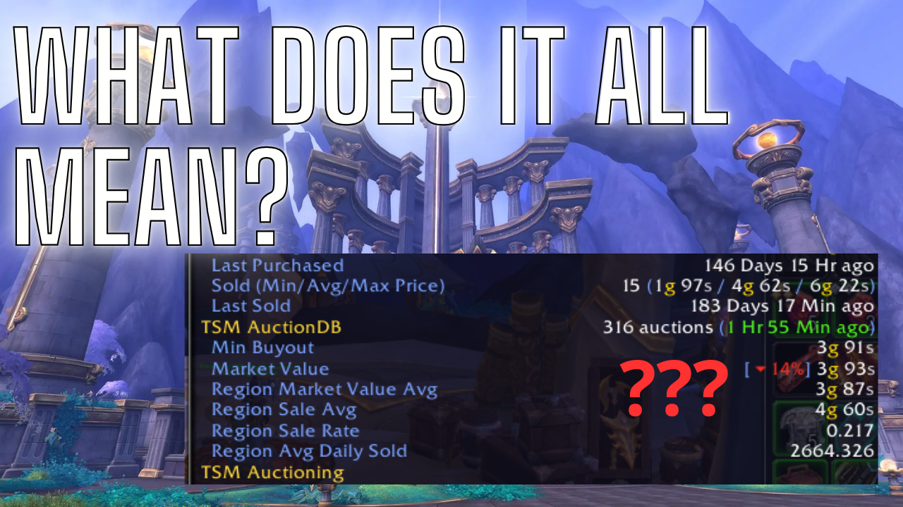 What on earth does the TSM Tooltip mean - The Lazy Goldmaker