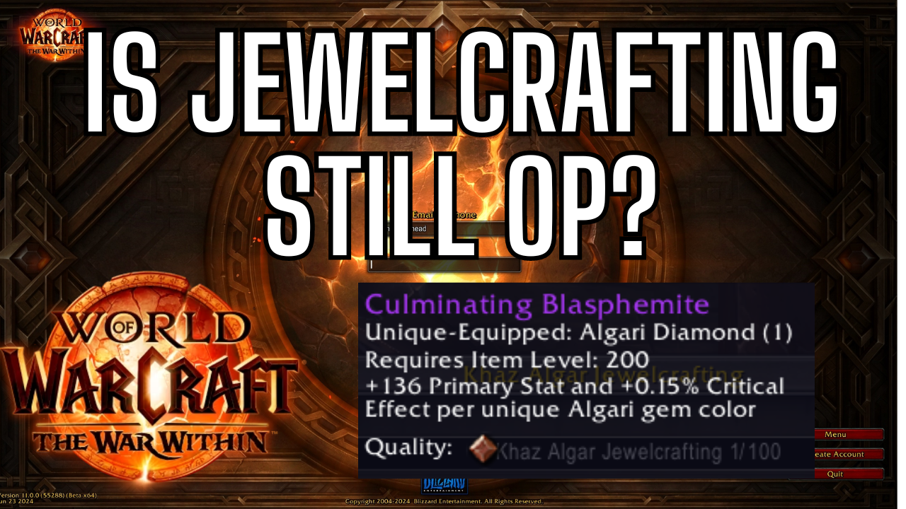 Meta gems are back? TWW Jewelcrafting gold preview - The Lazy Goldmaker
