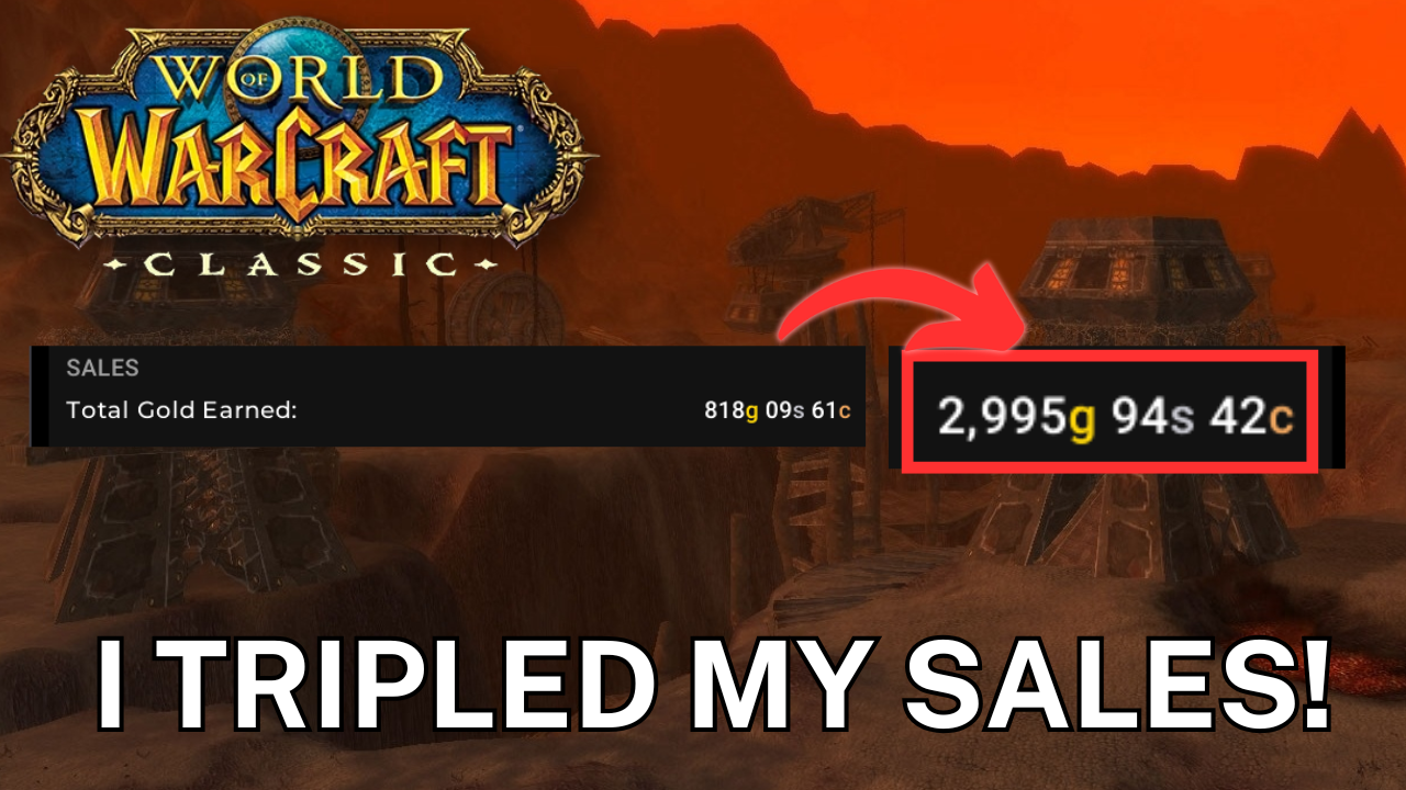 Material flipping leads to tripling my sales! Classic 0 - 1000 gold ...